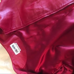 Jackets & Coats | Fitted True Red Leather Jacket | Poshmark
